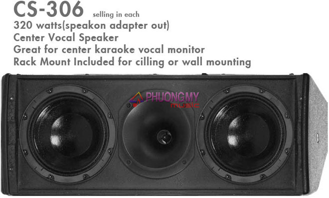 Better Music Builder CS-306 Monitor Speakers (Single)
